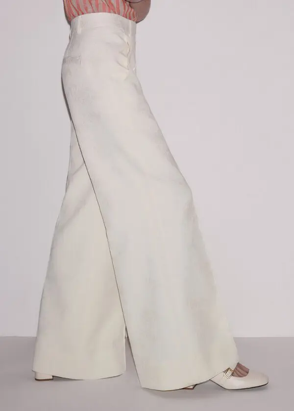 ME+EM Jacquard Wide-leg Trousers