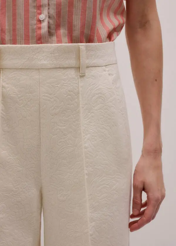 ME+EM Jacquard Wide-leg Trousers