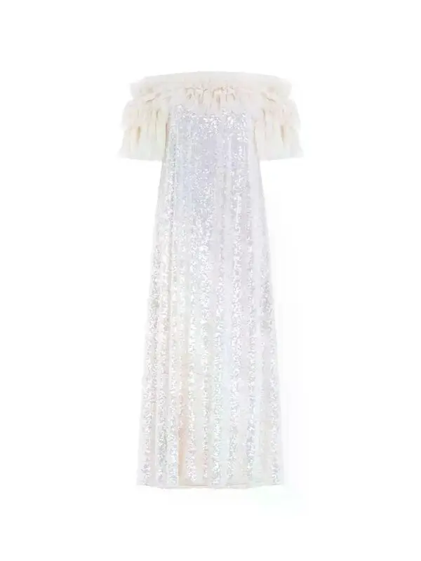 NEEDLE & THREAD Ruffled Midi Dress