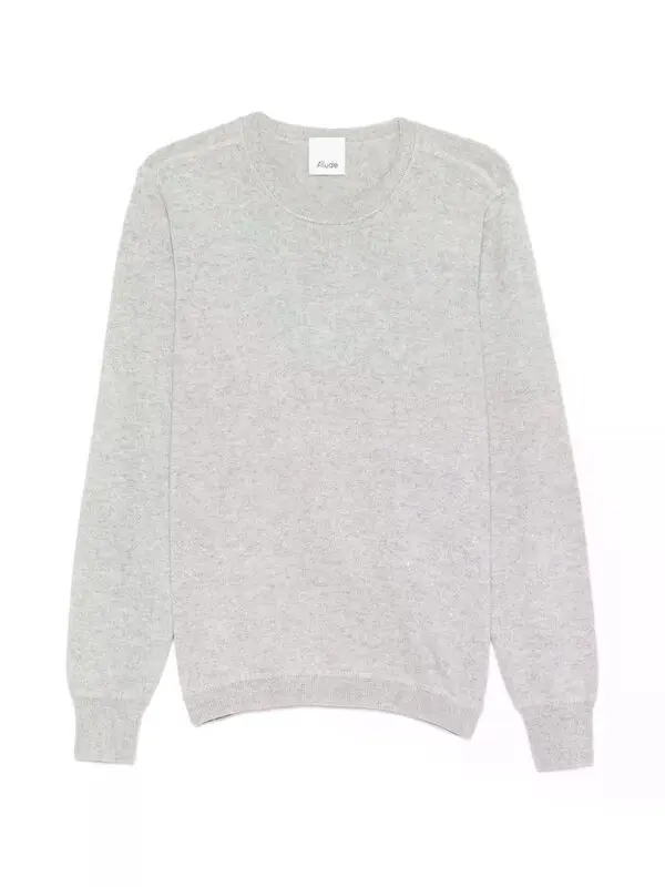 ALLUDE Crew-neck Sweater - Grey