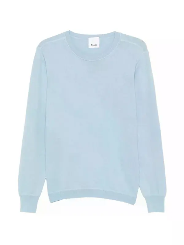 ALLUDE Crew-neck Sweater - Blue
