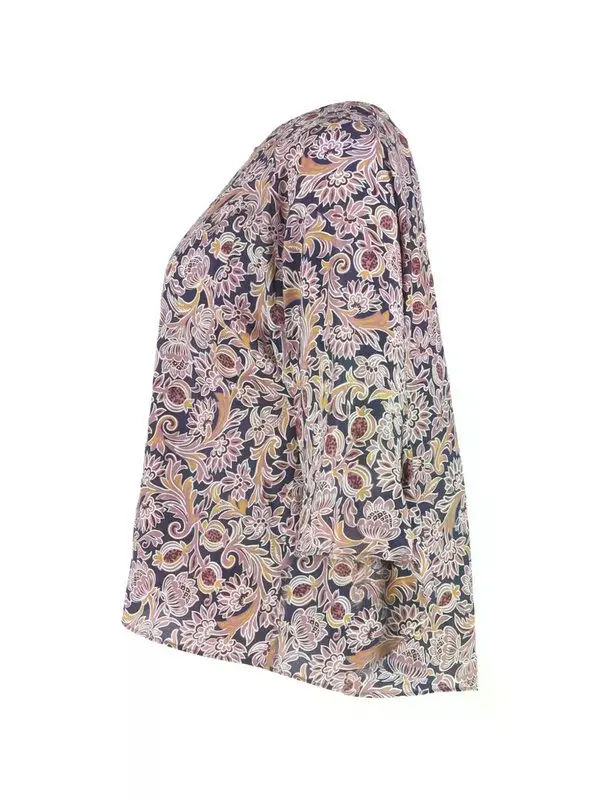 Max Mara Printed Silk Blouse
