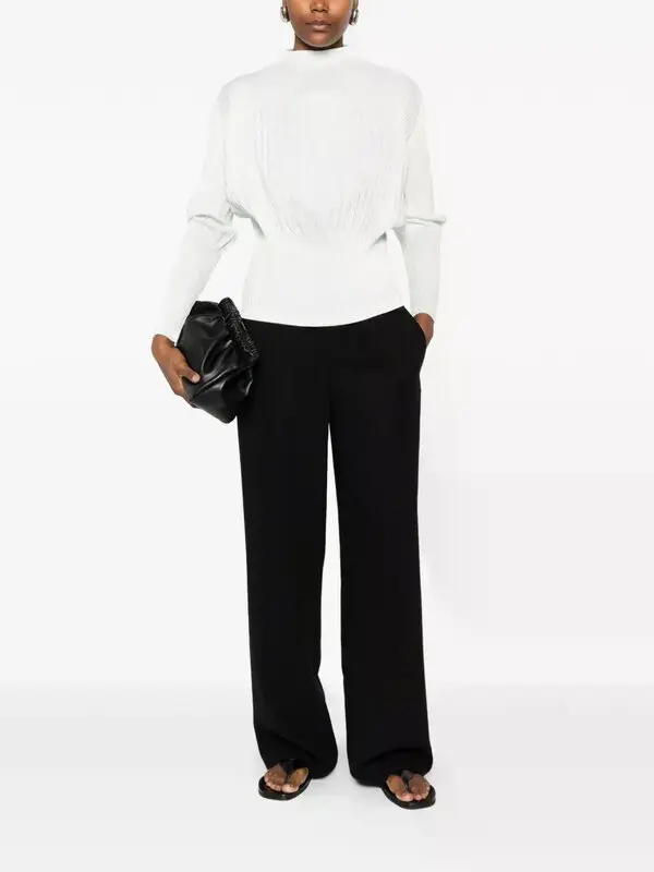 Issey Miyake Ribbed Top - Green