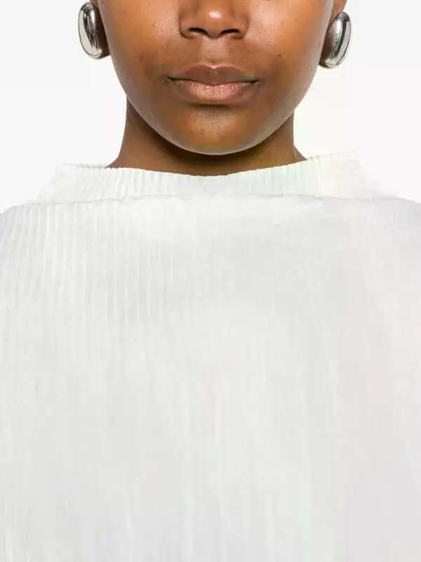 Issey Miyake Ribbed Top - Green