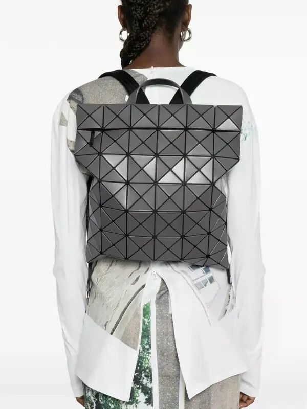Issey Miyake Flat Geometric-paneled Backpack - Grey