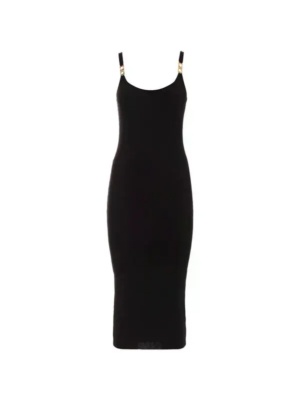 Just Cavalli Strap-detail Midi Dress - Black