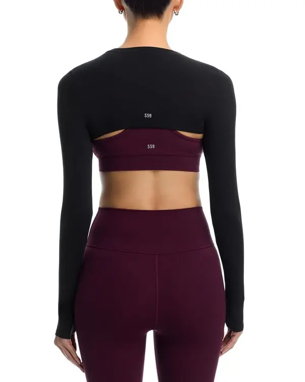 Splits59 Amelia Airweight Shrug - Black