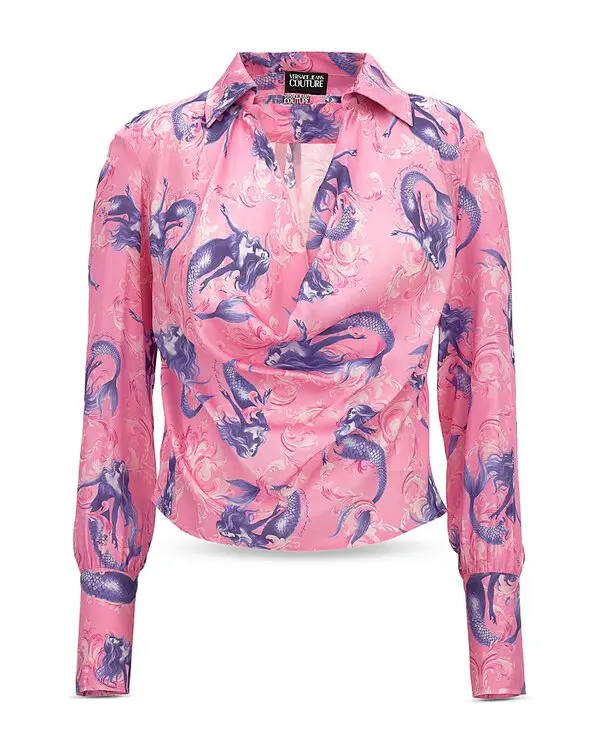 Versace Printed Siren Blouse