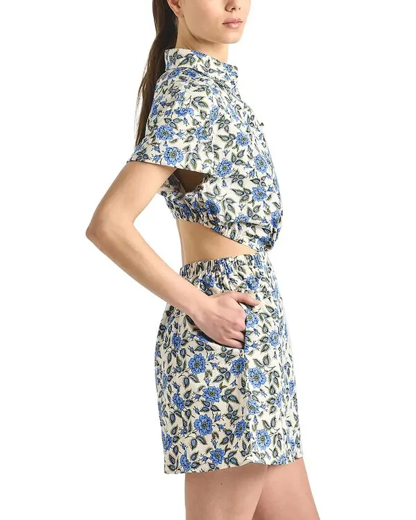 Derek Lam 10 Crosby Alba Printed Dress - Blue Bell