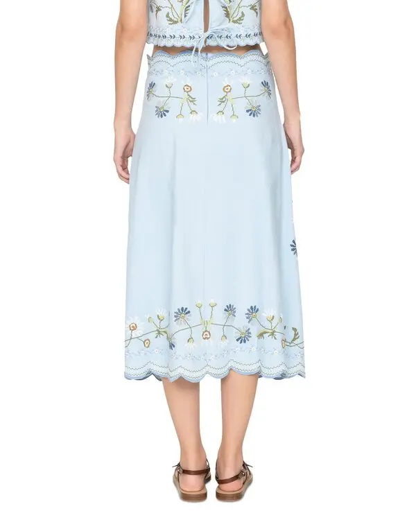 Sea Audra Embroidered Skirt