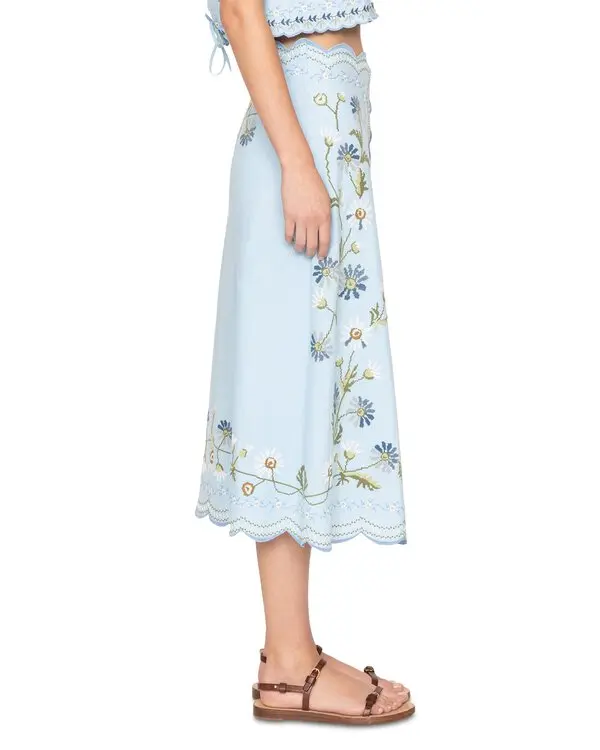 Sea Audra Embroidered Skirt