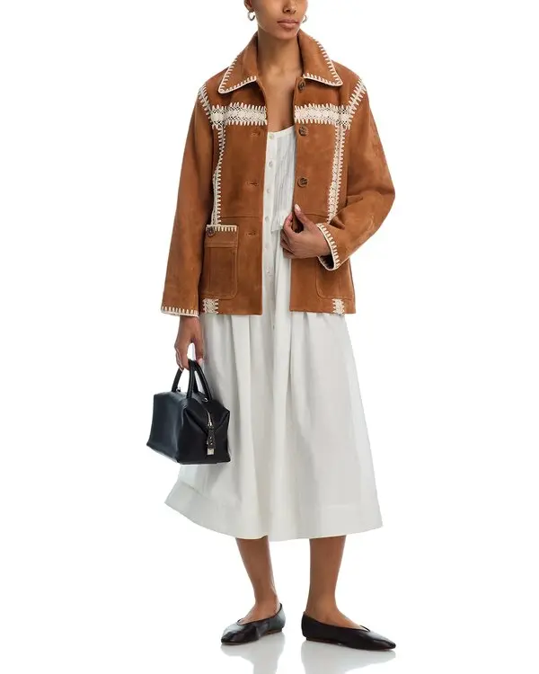 Sea Irena Suede Jacket - Camel