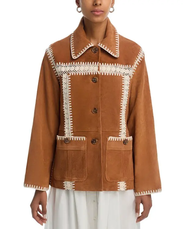 Sea Irena Suede Jacket - Camel