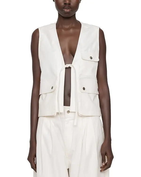 Sea Lois Twill Vest - Cream