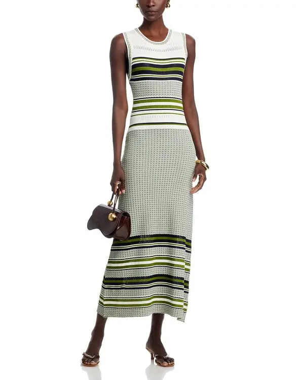 Veronica Beard Dawna Knit Dress - Navy/cactus