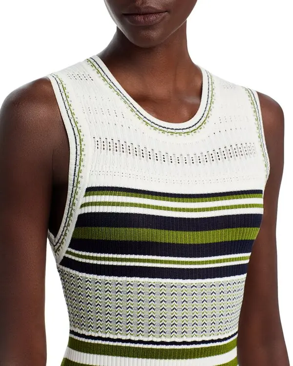 Veronica Beard Dawna Knit Dress - Navy/cactus