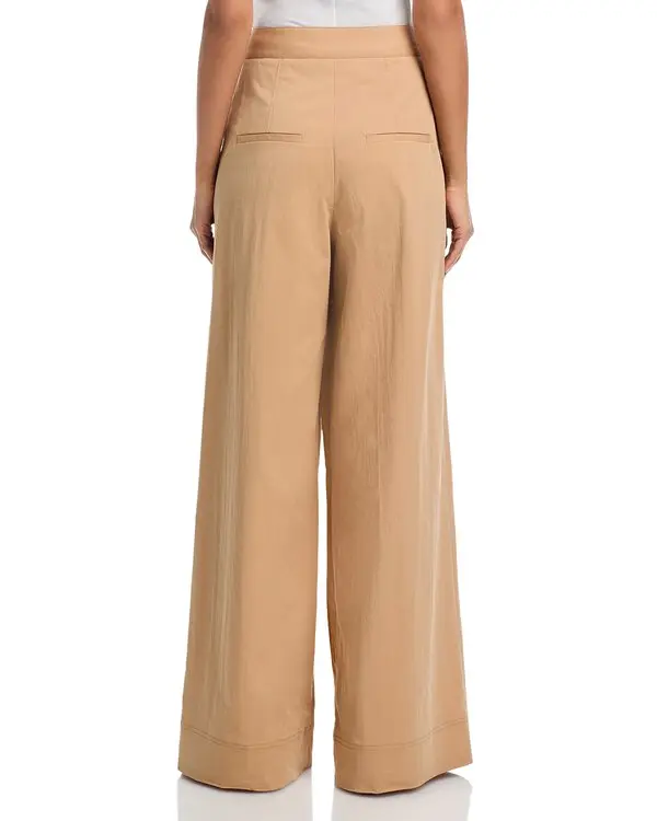 Veronica Beard Heron Pleated Wide-leg Pants