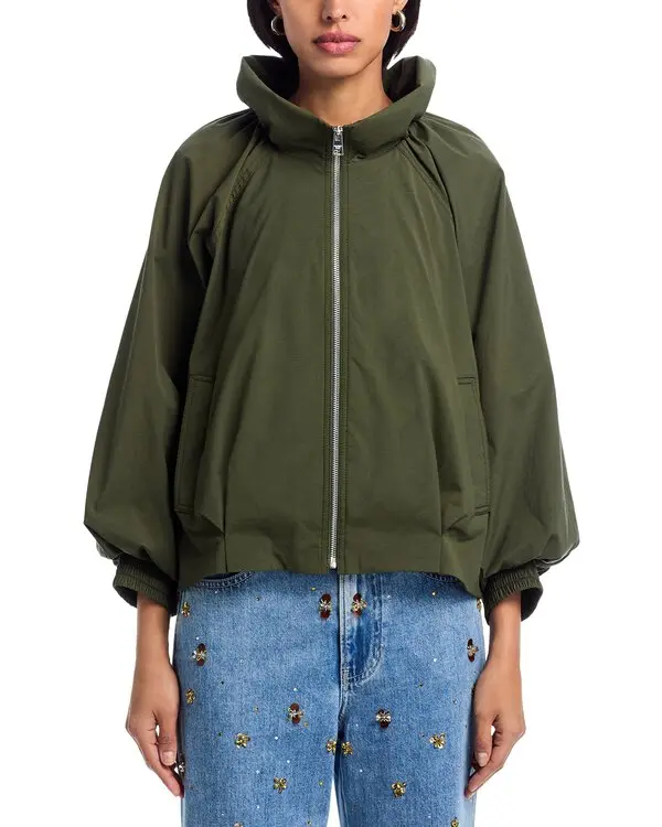 Veronica Beard Circe Zip-up Jacket - Army