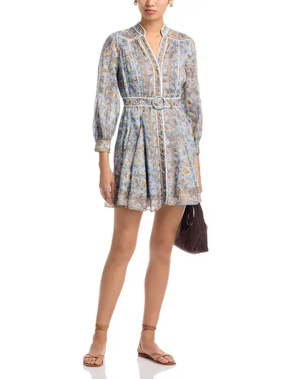 Veronica Beard Kumar V-neck Printed Mini Dress