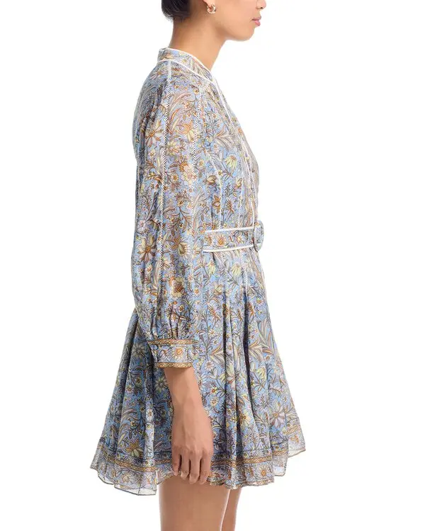 Veronica Beard Kumar V-neck Printed Mini Dress