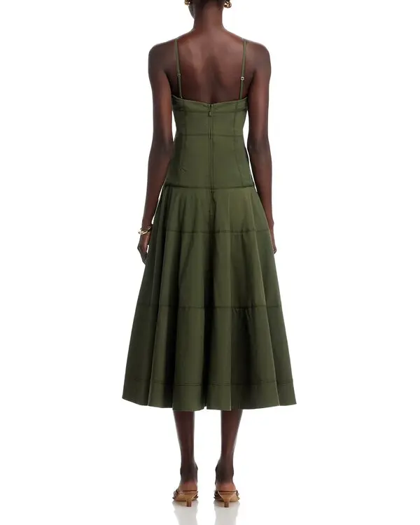 Veronica Beard Ilona Midi Dress - Army