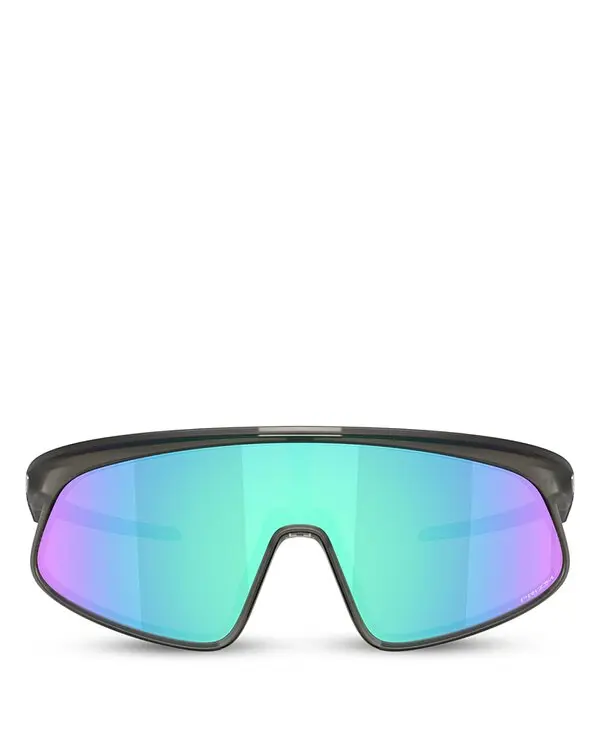 Oakley Rslv Rectangular Sunglasses, 41mm - Grey Smoke