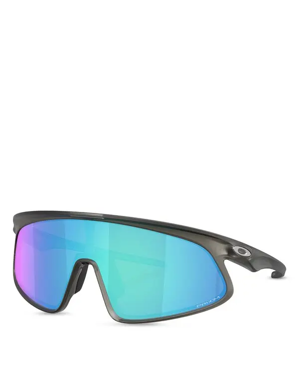 Oakley Rslv Rectangular Sunglasses, 41mm - Grey Smoke