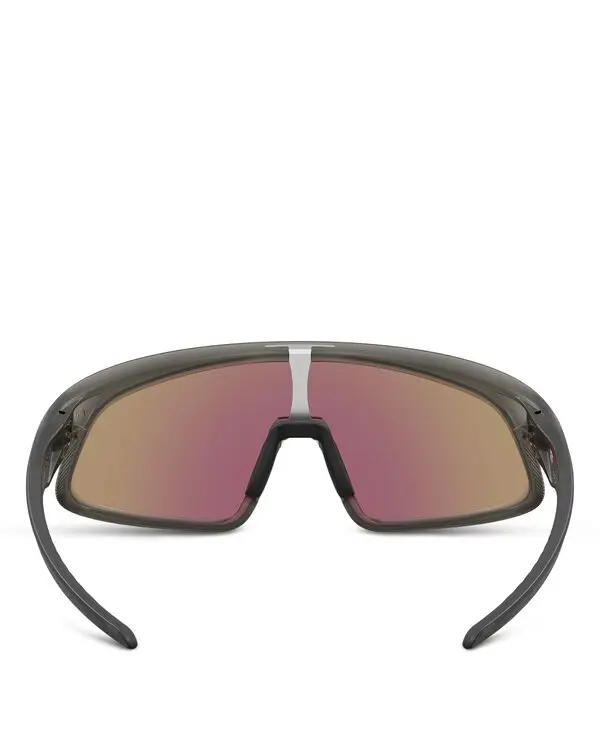 Oakley Rslv Rectangular Sunglasses, 41mm - Grey Smoke