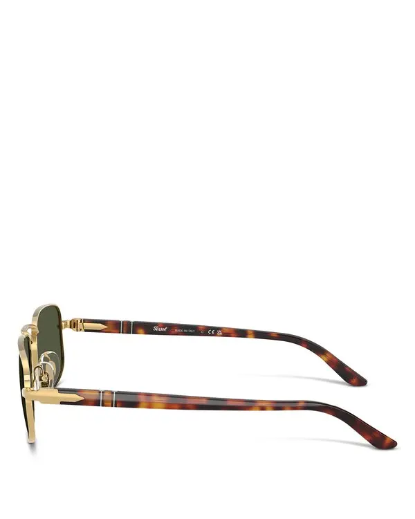 Persol Pillow Sunglasses, 56mm - Gold/green