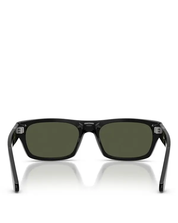 Persol Rectangular Sunglasses, 58mm - Black