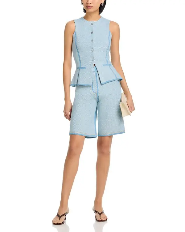 3.1 Phillip Lim Denim Effect Button Front Vest