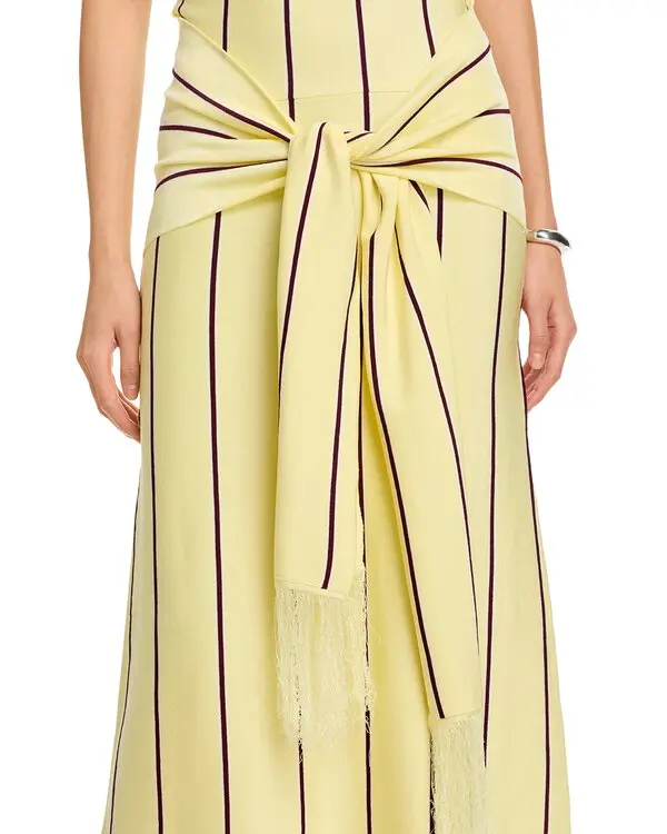 3.1 Phillip Lim Striped Midi Tank Dress - Yuzu Multi