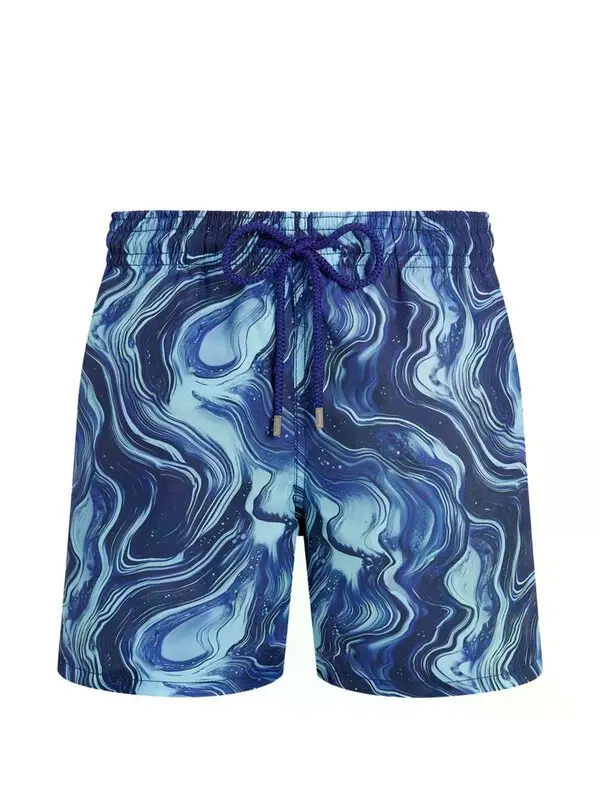 Vilebrequin Moorea Swirl-print Swim Shorts - Blue