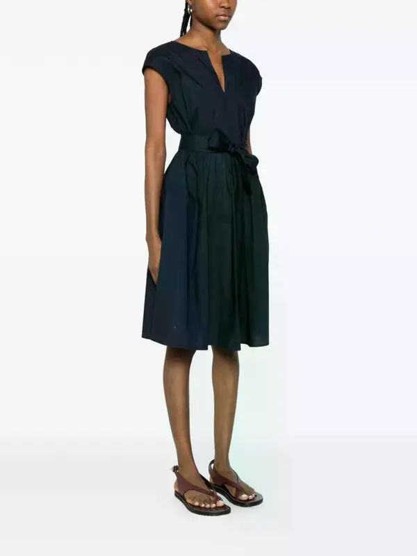 Woolrich Midi V-neck Dress - Blue