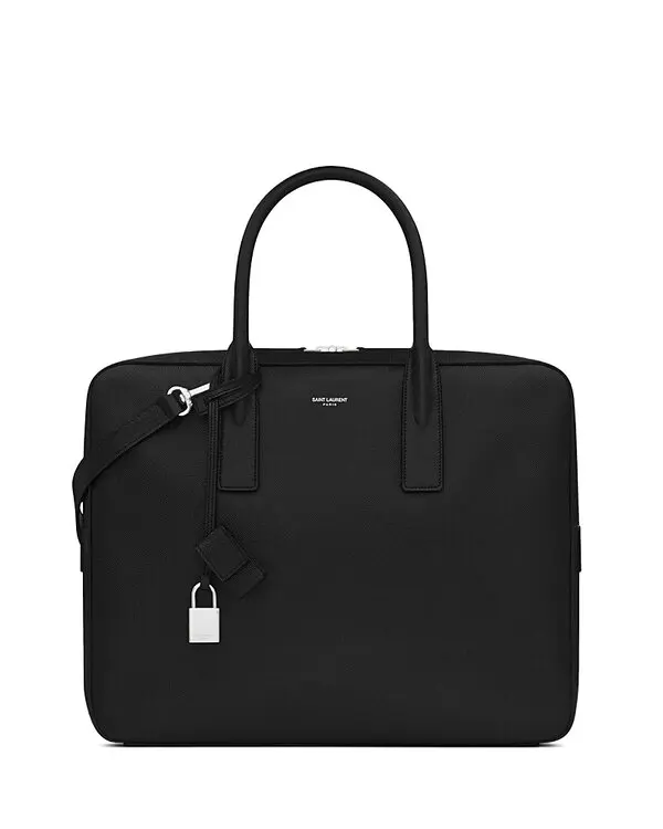Saint Laurent Museum Small Flat Briefcase - Black