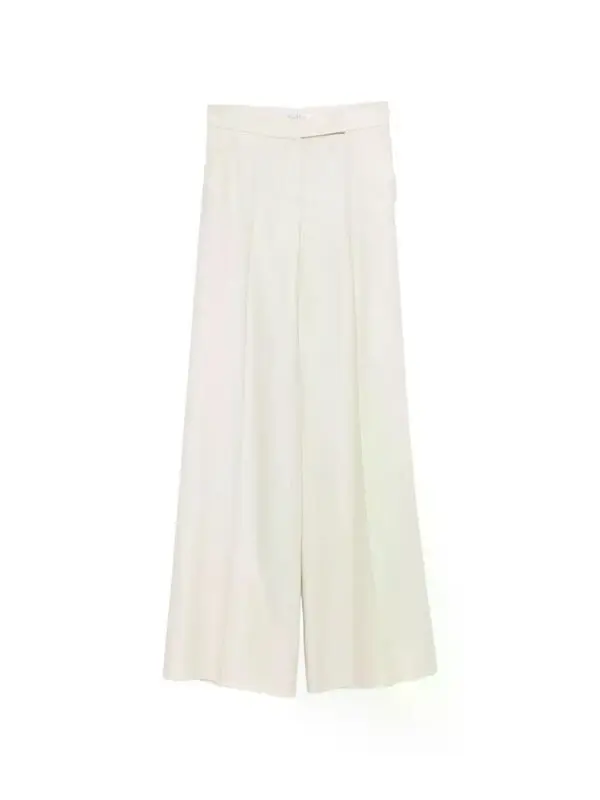 Max Mara Pleated Palazzo Pants - Neutrals