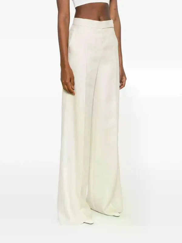 Max Mara Pleated Palazzo Pants - Neutrals