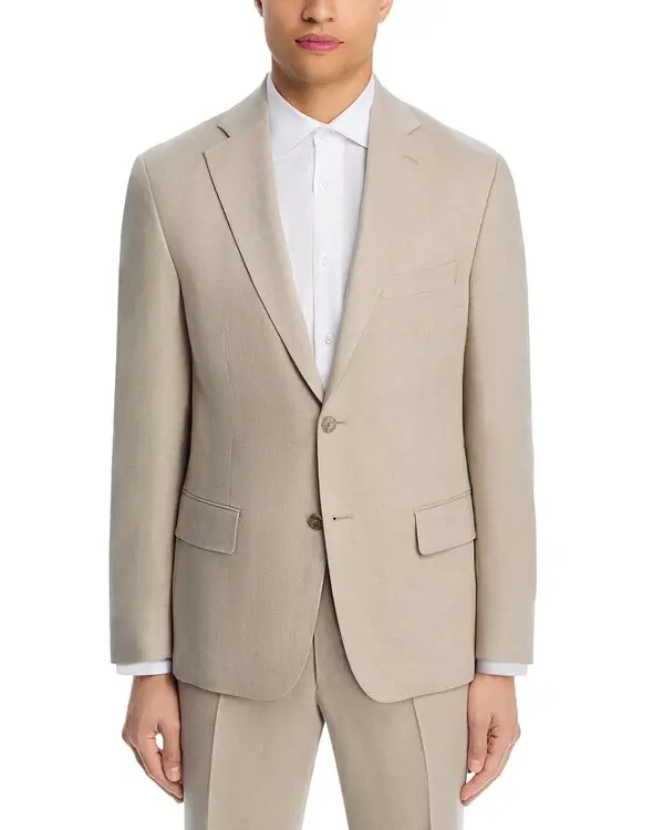 Vince Slim-fit Linen Suit Jacket - Oatmeal
