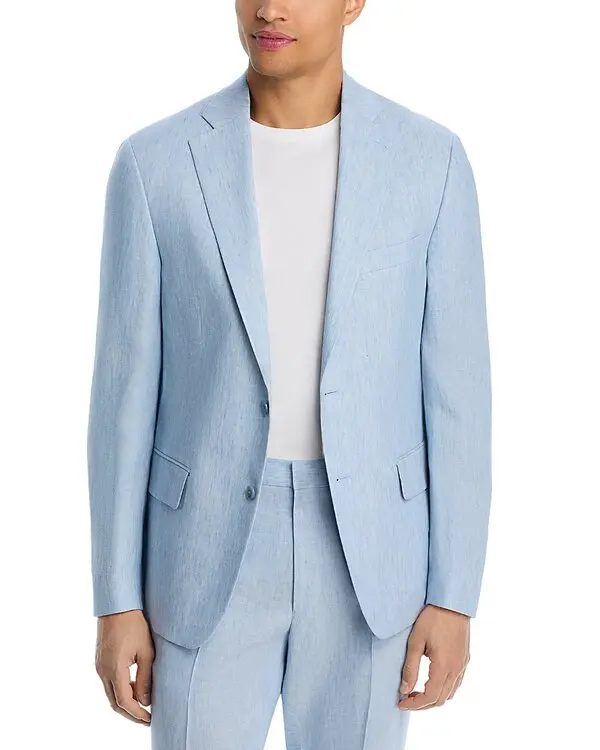 Vince Slim-fit Linen Suit Jacket - Powder Blue