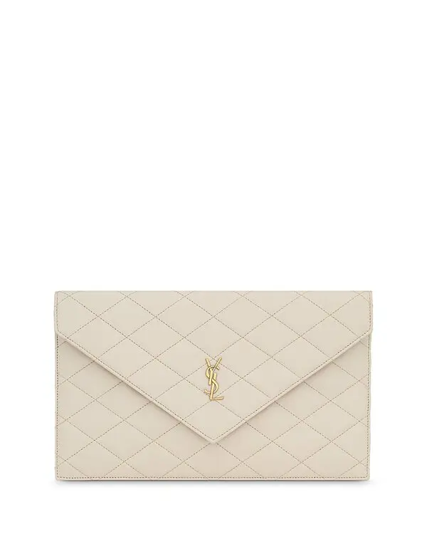 Saint Laurent Paris Pouch - Blanc Vintage