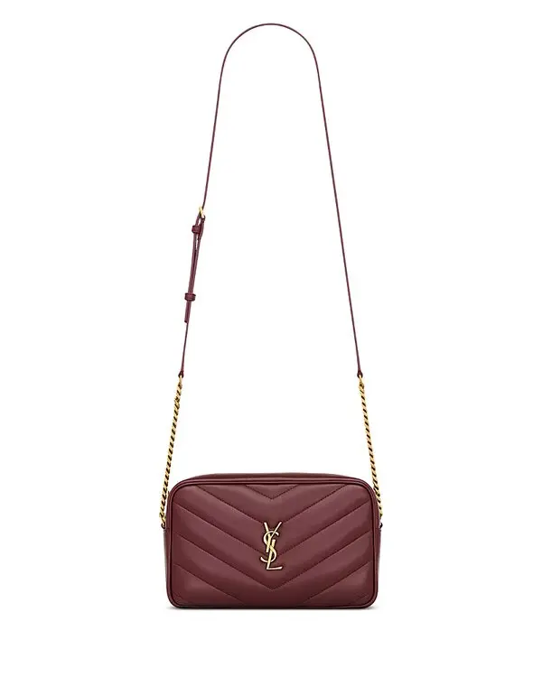 Saint Laurent Loulou Camera Bag - Rouge Cabernet