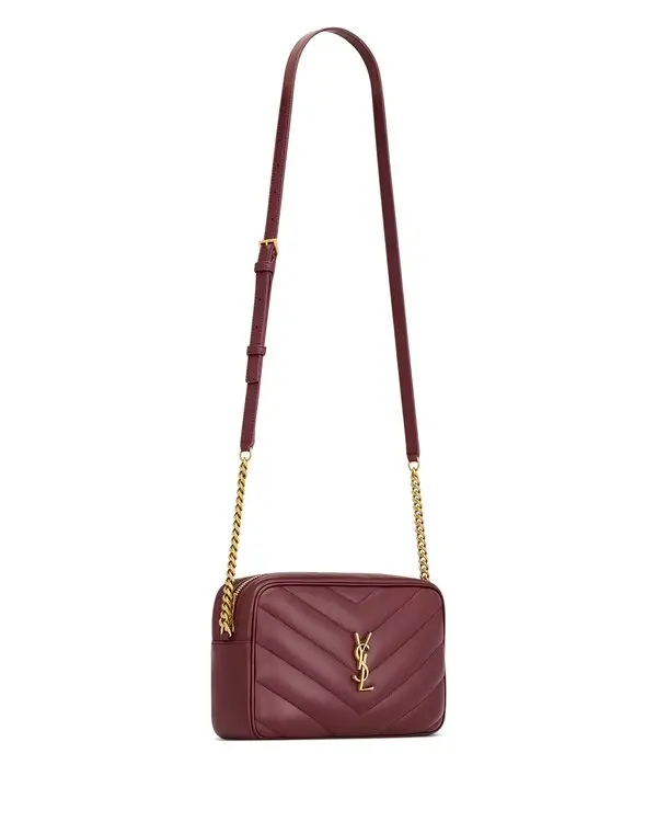 Saint Laurent Loulou Camera Bag - Rouge Cabernet