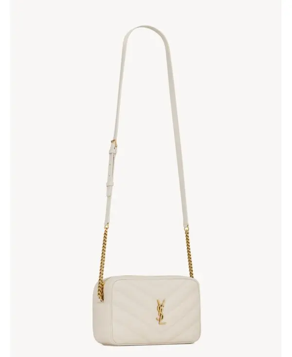Saint Laurent Loulou Camera Bag - White