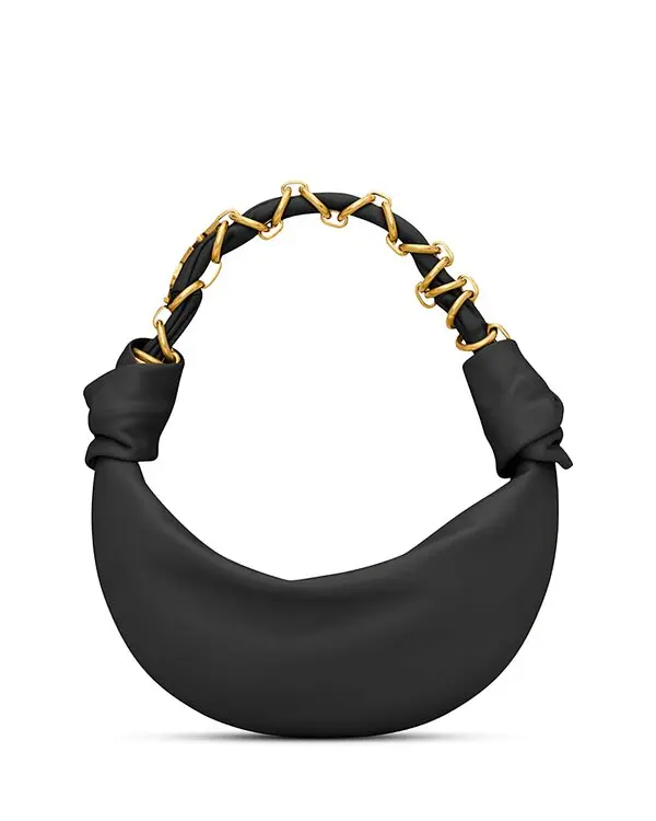 Saint Laurent Amalia Mini Hobo Bag - Black
