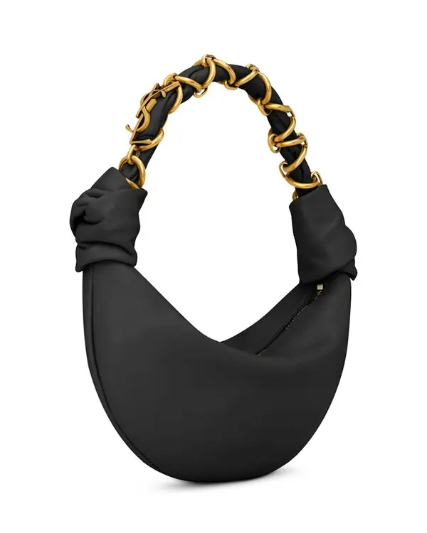 Saint Laurent Amalia Mini Hobo Bag - Black