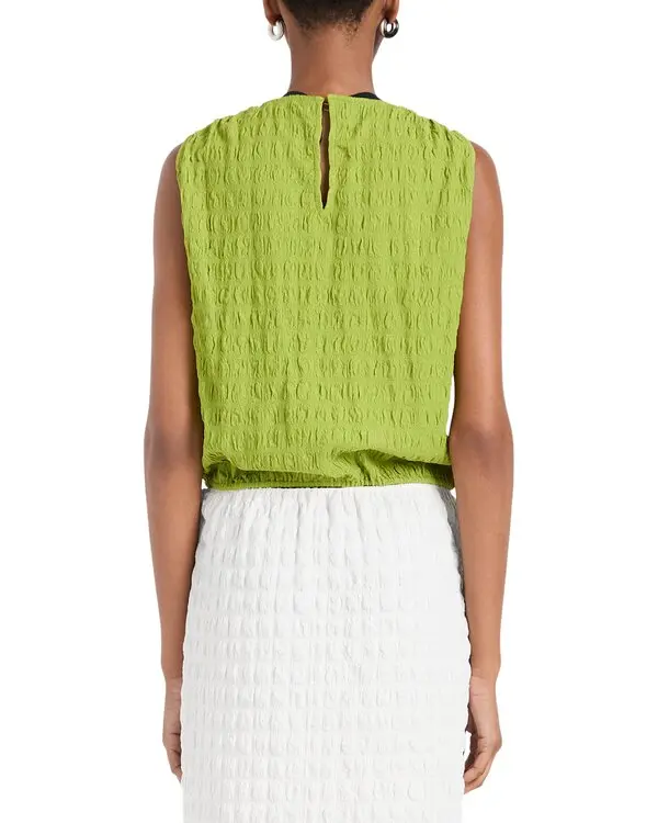 Proenza Schouler White Label Bradley Crewneck Textured Top - Apple