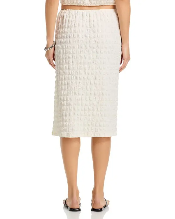 Proenza Schouler White Label Lori Textured Midi Skirt - Off White