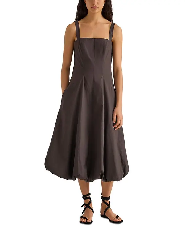 Proenza Schouler White Label Ella Midi Dress - Coffee