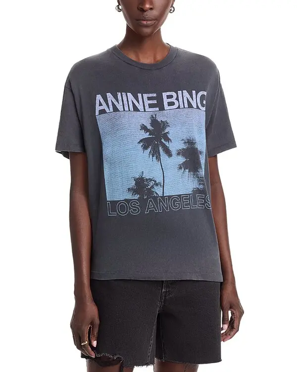 ANINE BING Cade Palms Tee - Grey
