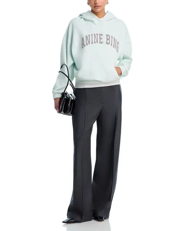 ANINE BING Harvey Fleece Hoodie - Green